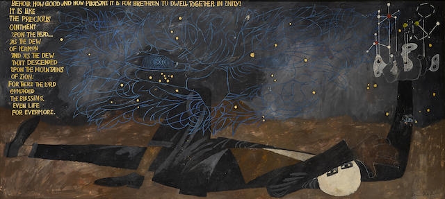Ben Shahn | Portrait of Jean-Paul Sartre (1965) | MutualArt