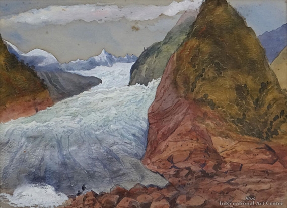 William Fox | Fox Glacier (1872) | MutualArt