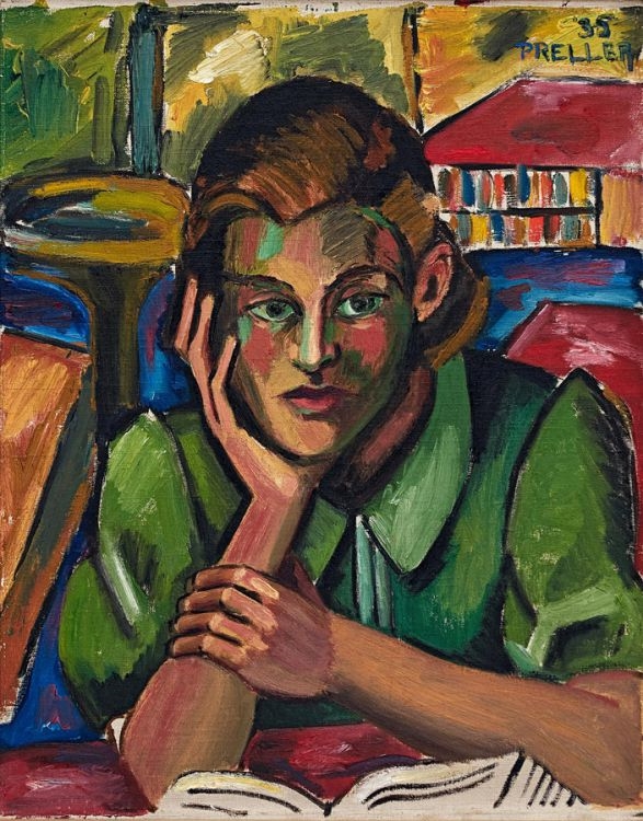 Alexis Preller | Woman Reading (1935) | MutualArt