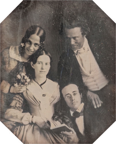 Lighthearted poses in 1840's group photograph : r/VictorianEra