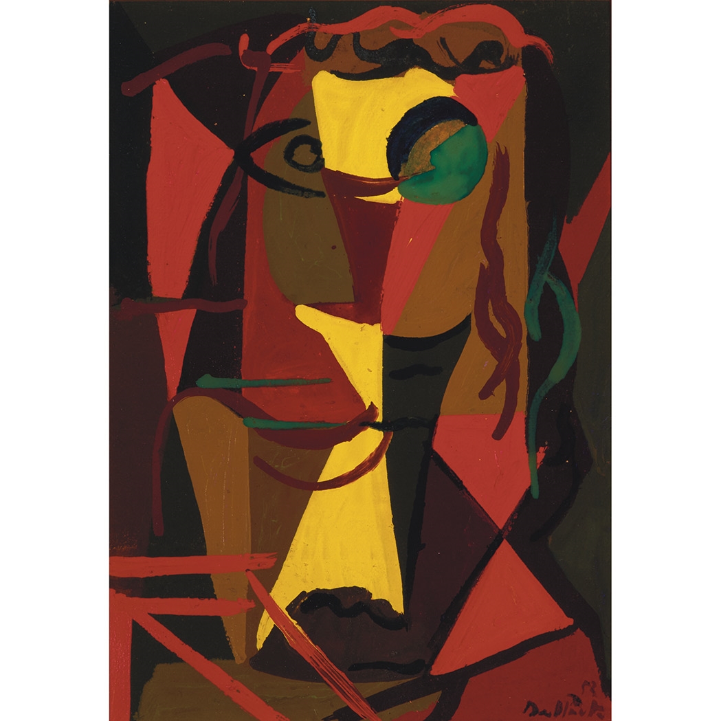 Juan del Prete | Abstract Figure a double sided work (1952) | MutualArt