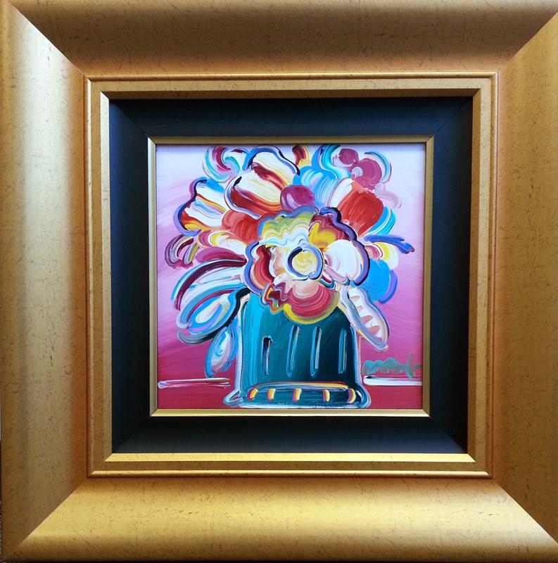 Peter Max | Abstract Flowers Verson XII (2014) | MutualArt