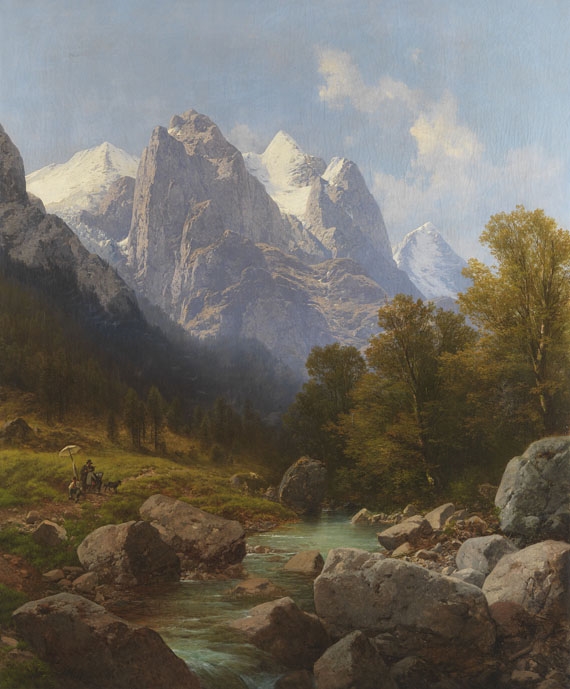Karl Millner | Der Maler im Gebirge (1884) | MutualArt