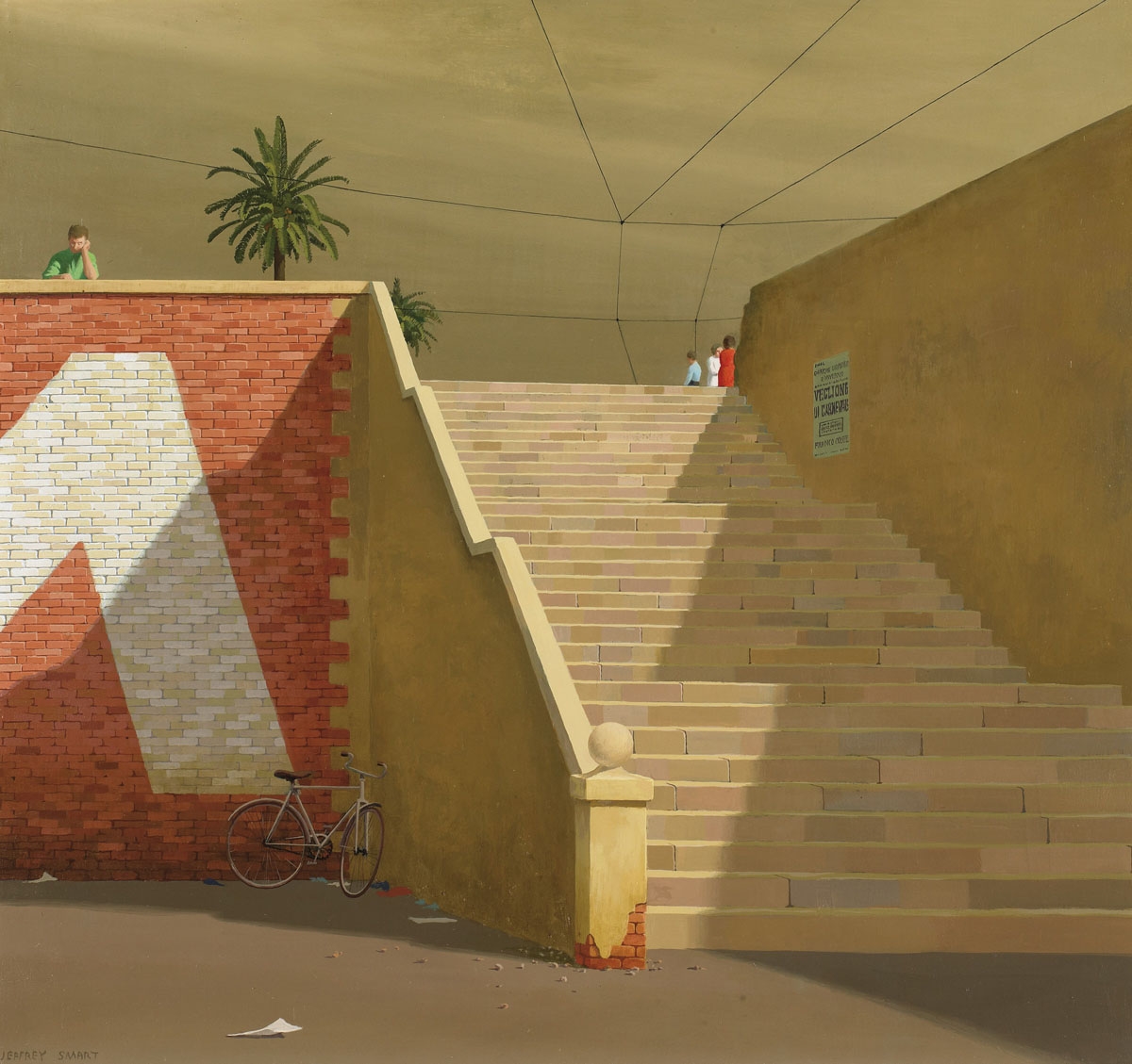 Jeffrey Smart | The Steps (1967) | MutualArt