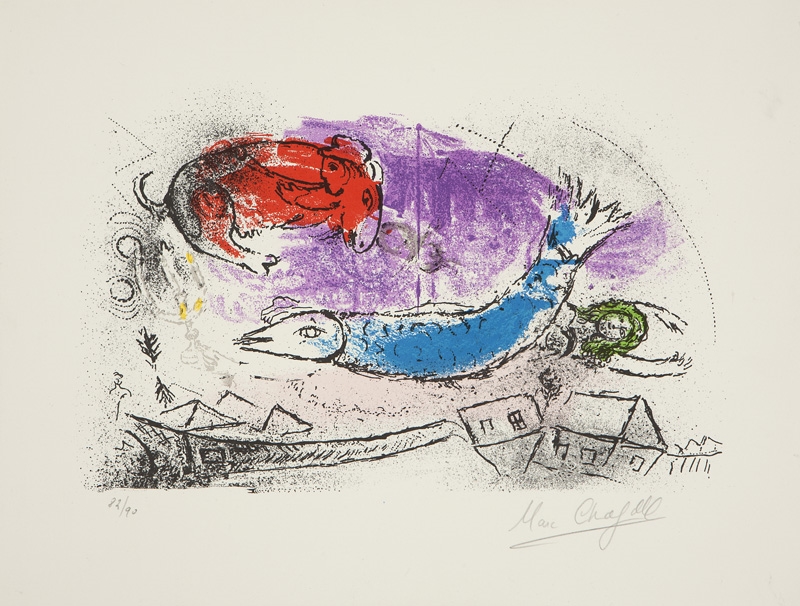 Marc Chagall | Le Poisson Bleu (The Blue Fish) | MutualArt