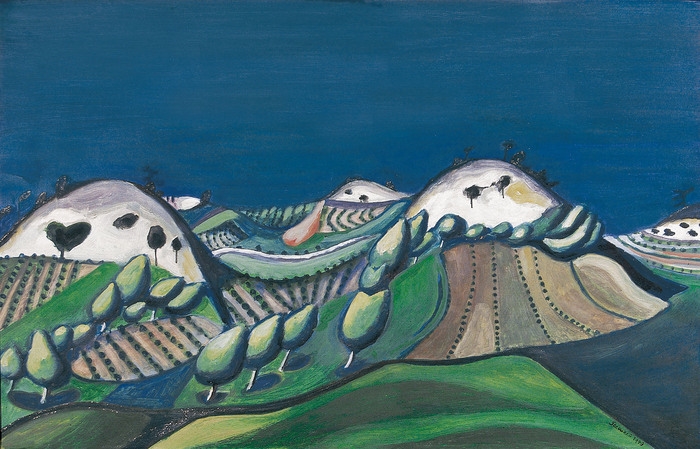 Richard Seewald | Weinhügel an der Rhône (1973) | MutualArt