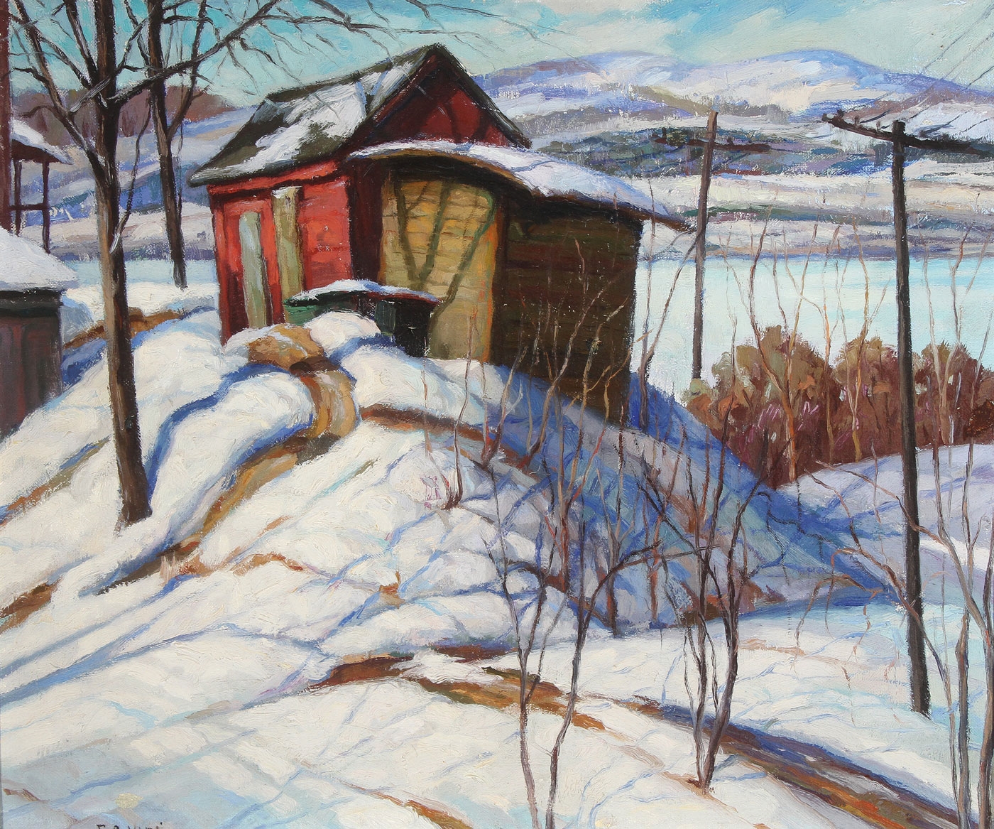 Frank Cohen Kirk | New England Winter Landscape | MutualArt