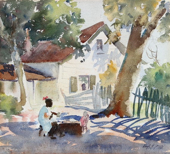 Lloyd R. Jones | Afternoon Tea (1930) | MutualArt