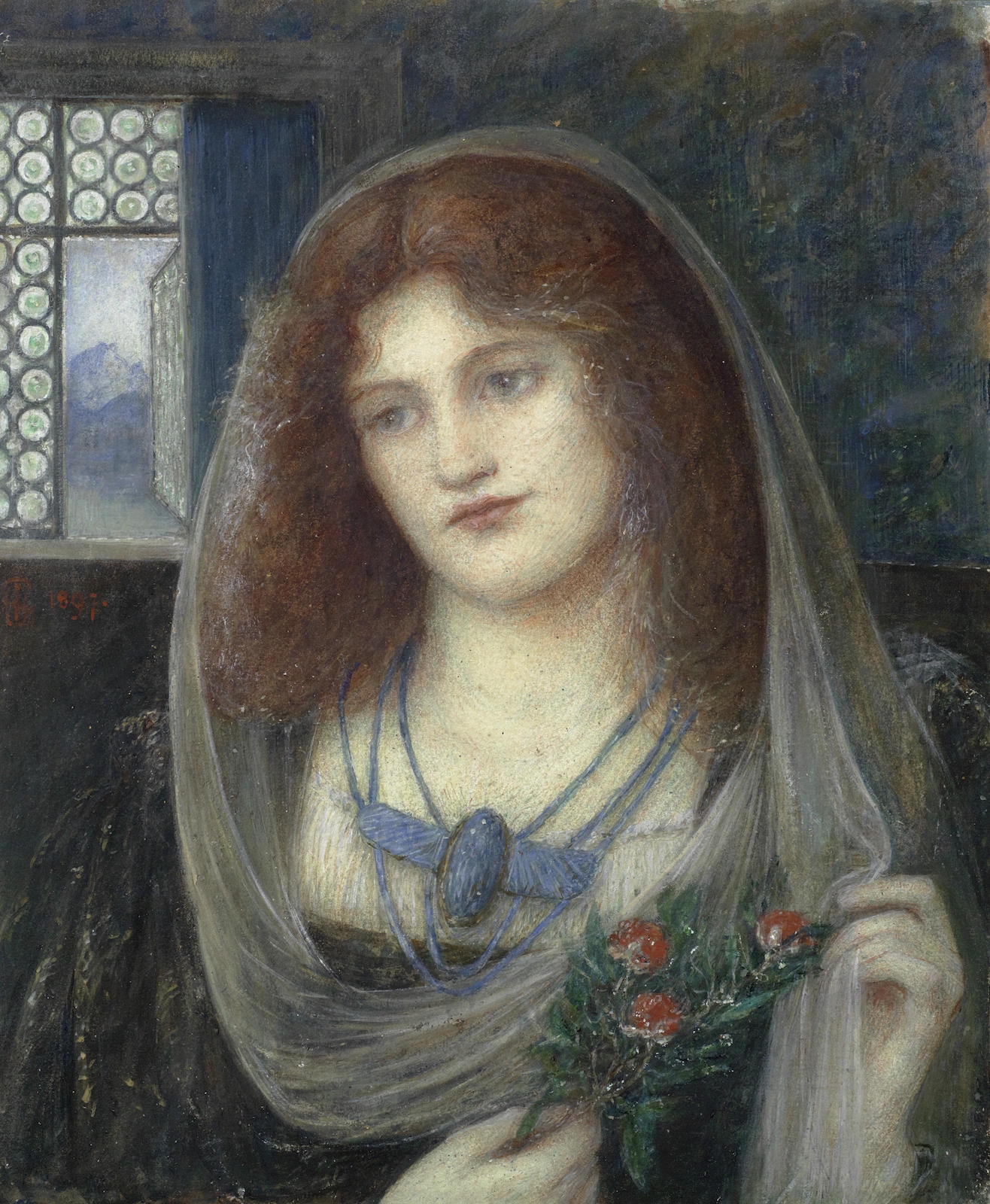 Marie Spartali Stillman | Portrait of a woman (1897) | MutualArt