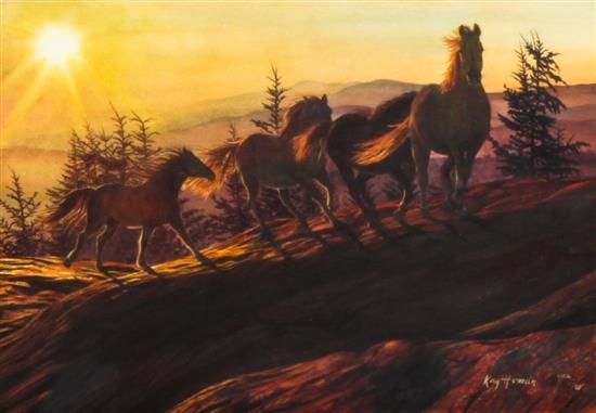 Kay Homan | Chased by the Sunset (1988) | MutualArt
