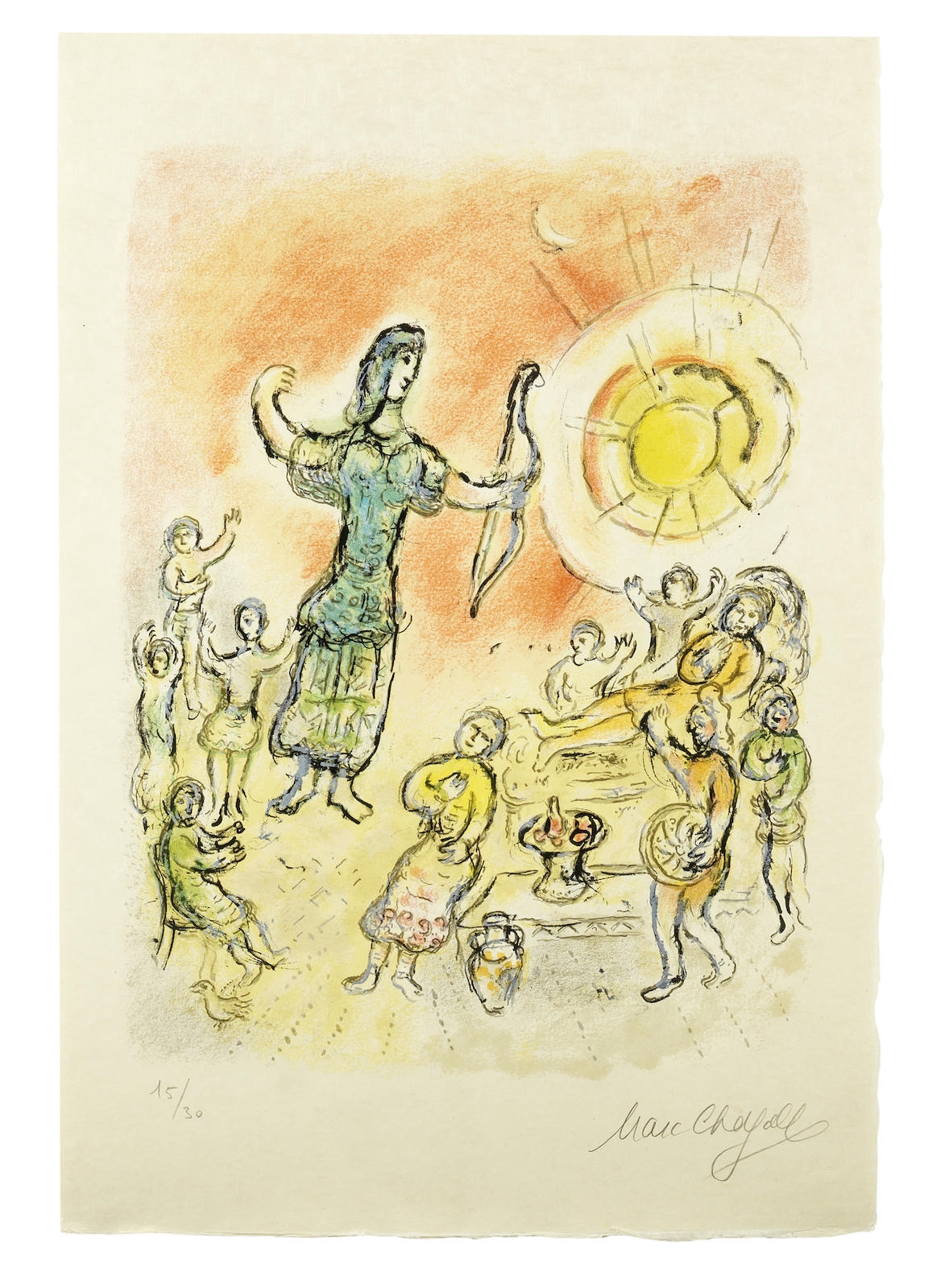 Marc Chagall | Penelope and Ulysses' Bow, from The Odyssea II (1975 ...