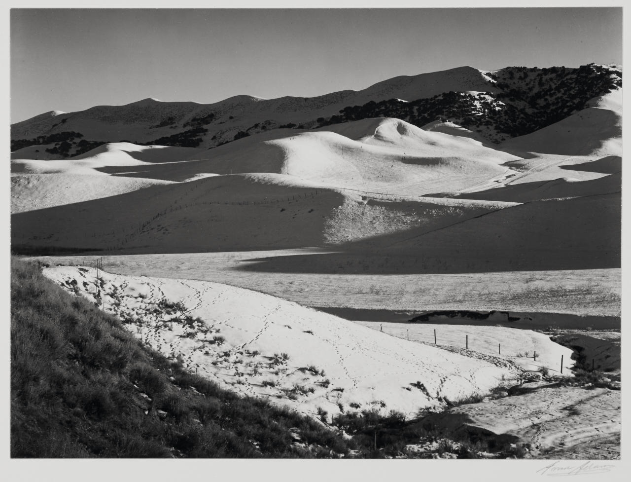 Ansel Adams | Landscape with snow | MutualArt