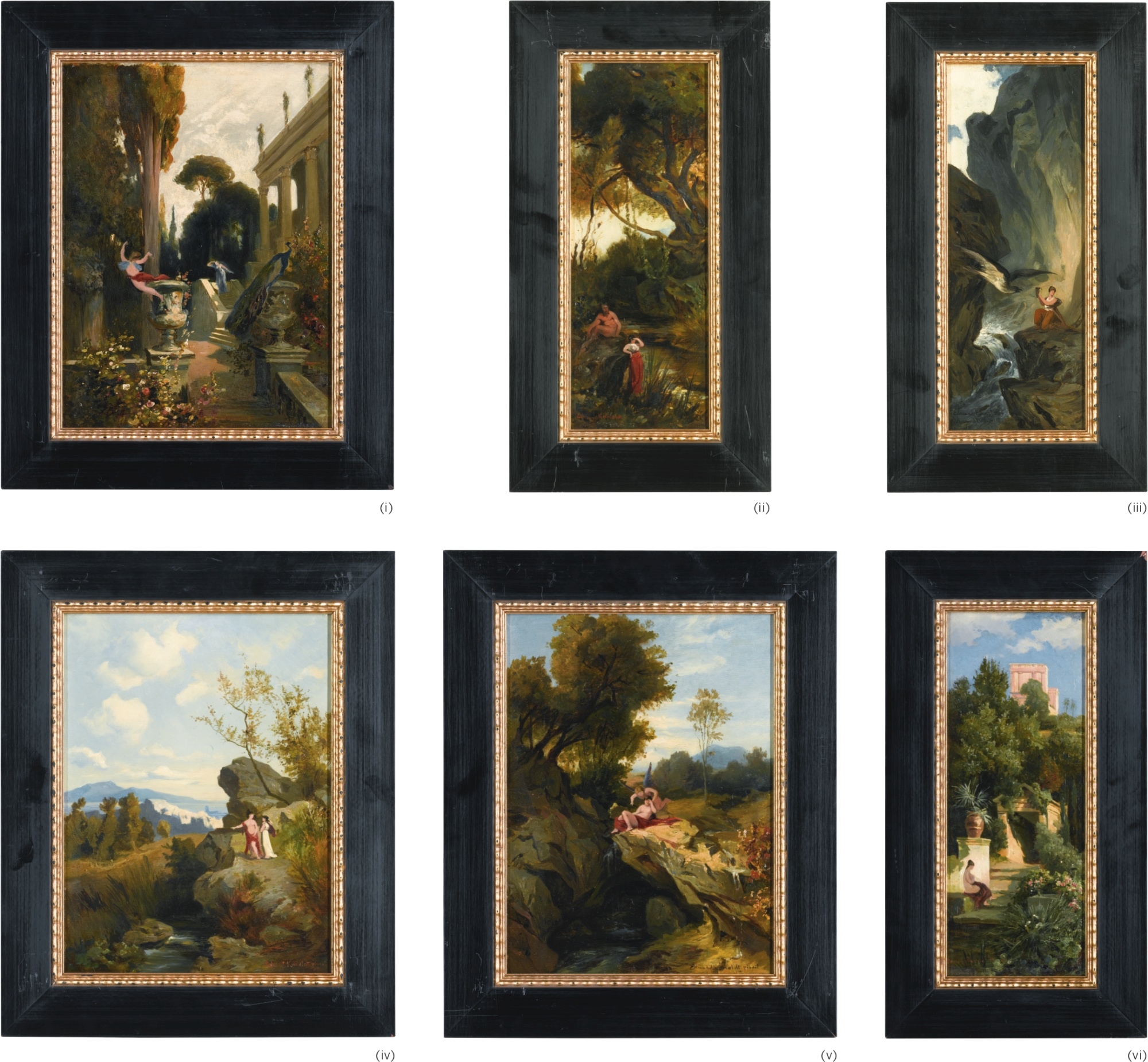 Edmund Friedrich Kanoldt | 6 Works: Amor and Psyche (Scenes from ...