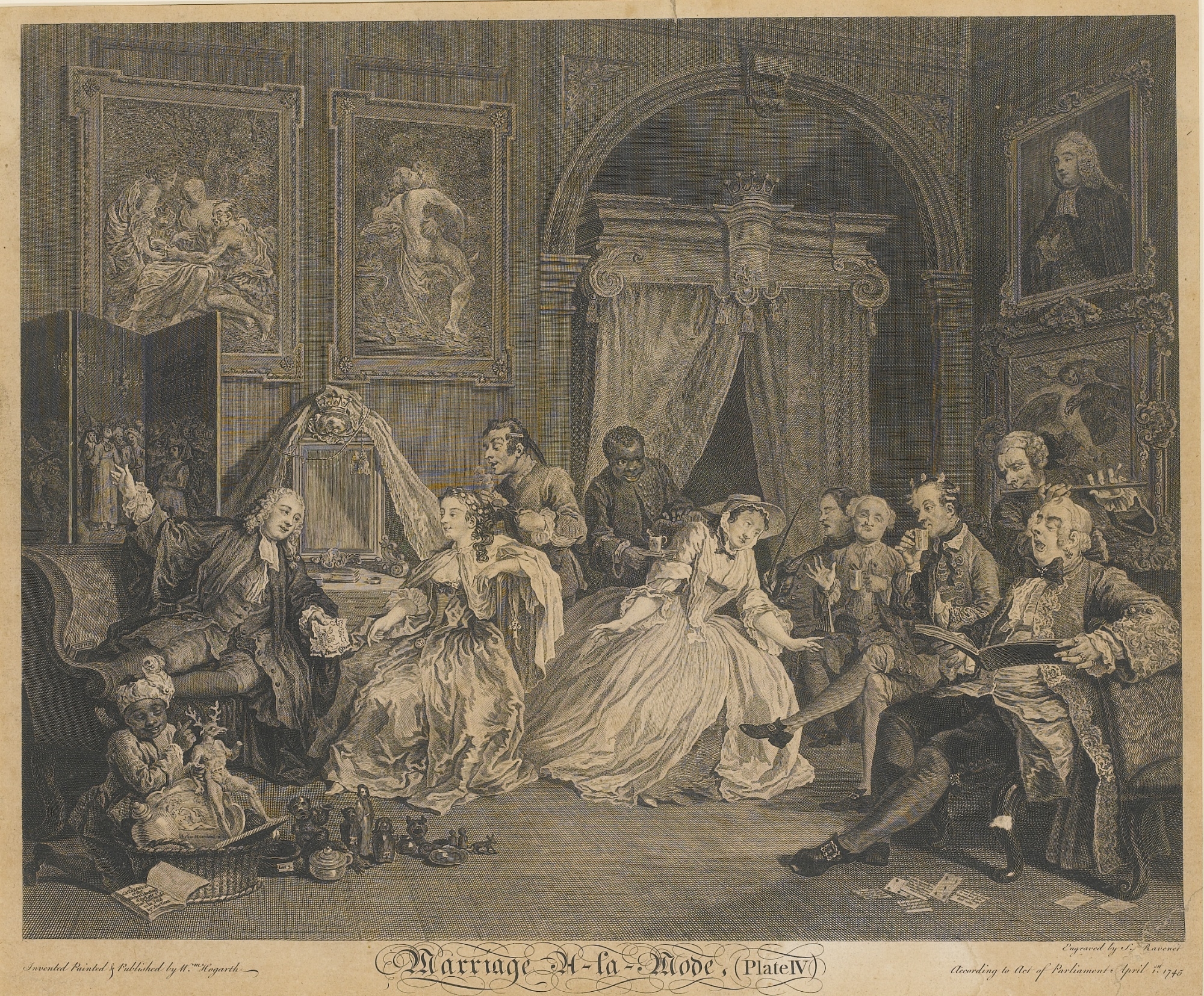 William Hogarth | 6 Works: Marriage À-la-mode (1745) | MutualArt