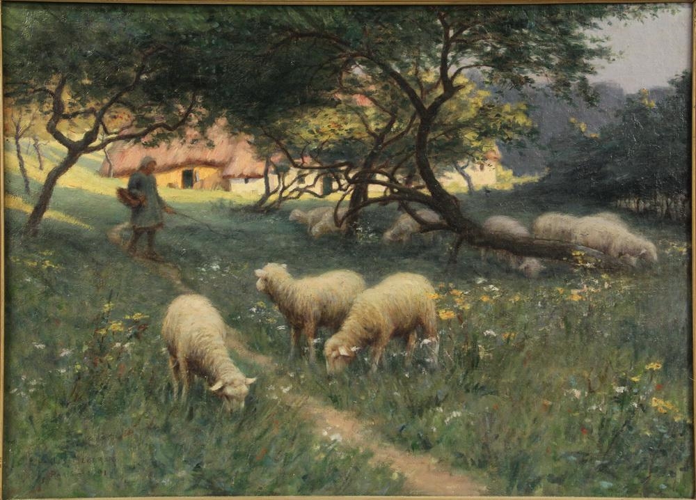 Charles Heberer | Last Rays (1891) | MutualArt