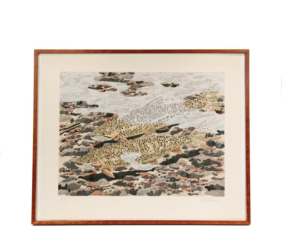 Neil Welliver | Trout and Reflection (1980) | MutualArt