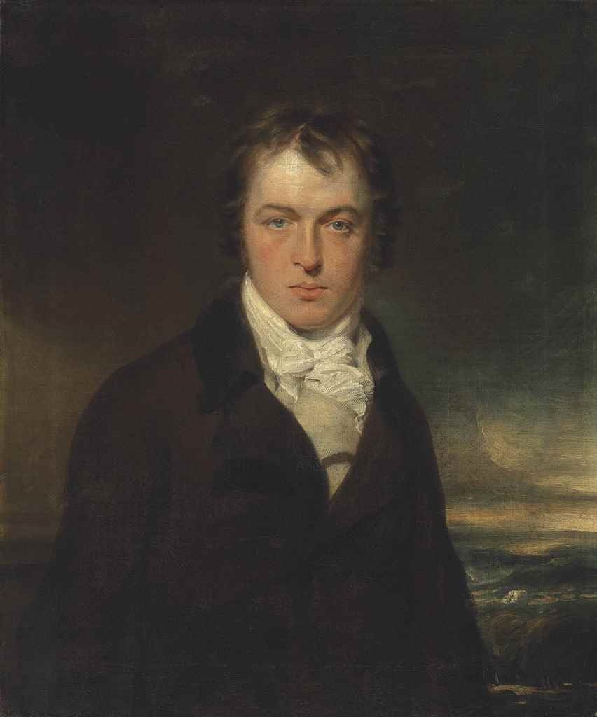 Sir Thomas Lawrence | Portrait of a gentleman, half-length, in a dark ...