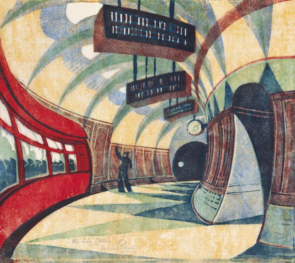 Cyril Edward Power | The Tube Station | MutualArt