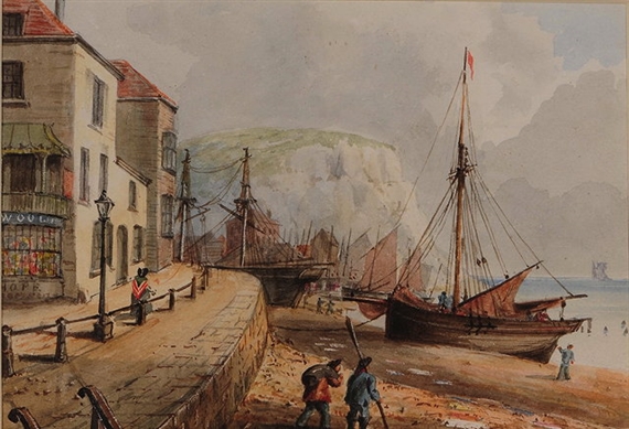 William Markham | The seafront at Hastings | MutualArt