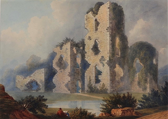 William Fleetwood Varley | Raglan Castle | MutualArt