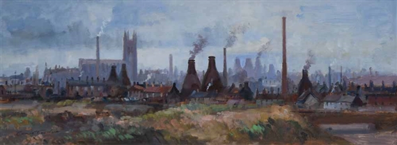 Ivan Taylor | Longton Skyline (Circa 1959) | MutualArt