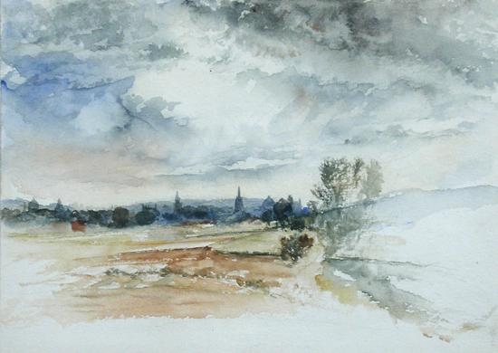 Arthur Frederick Payne | A View of Oxford from Cowley (1857) | MutualArt