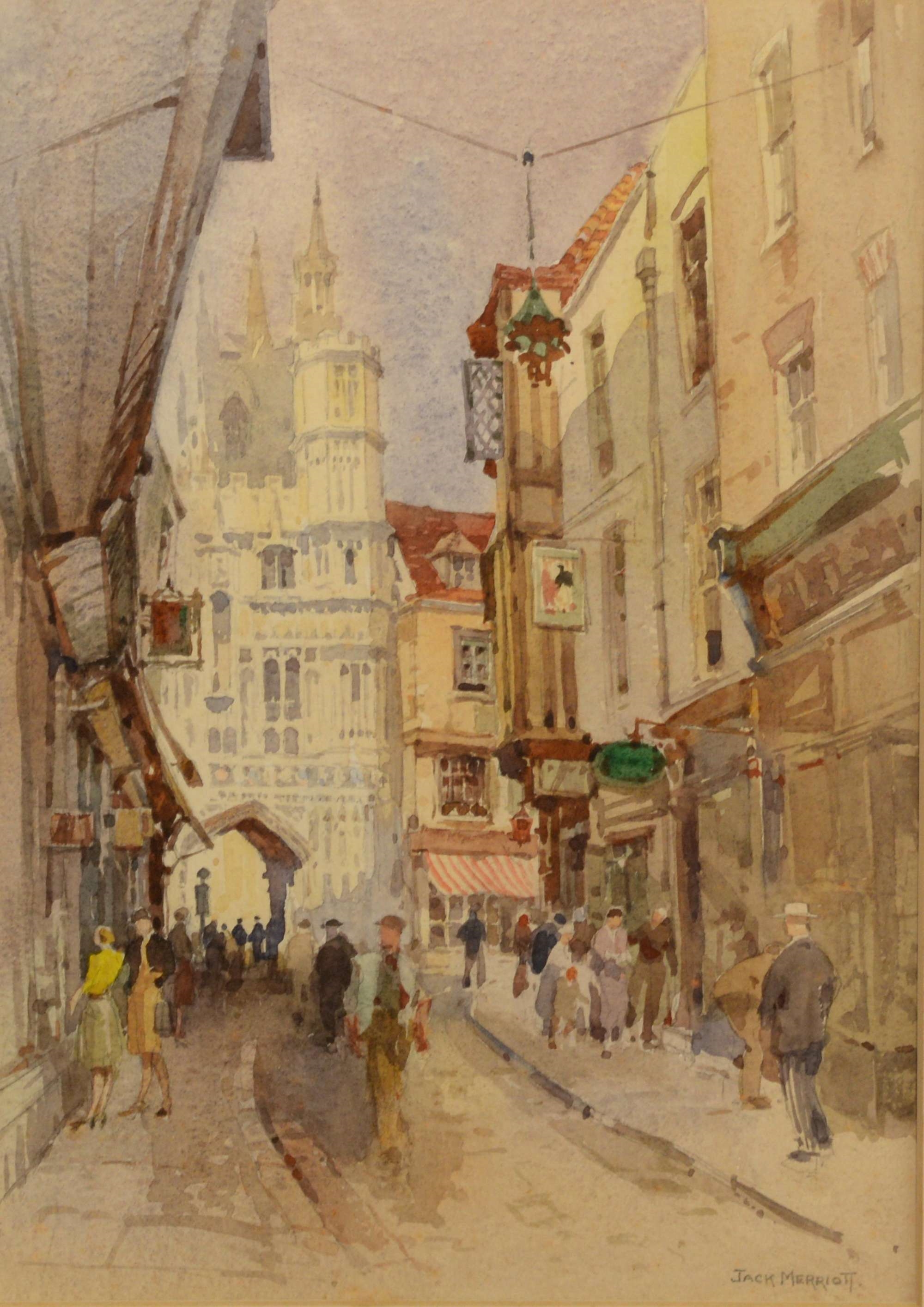 Jack Merriott | Christchurch Gate from Mercury Lane, Canterbury | MutualArt