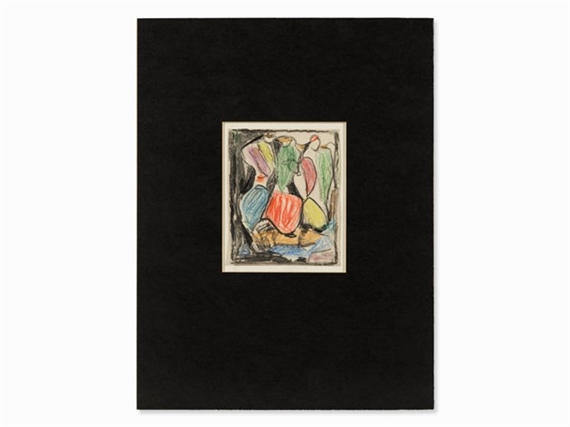 Adolf Hölzel | 3 Figures (1930) | MutualArt
