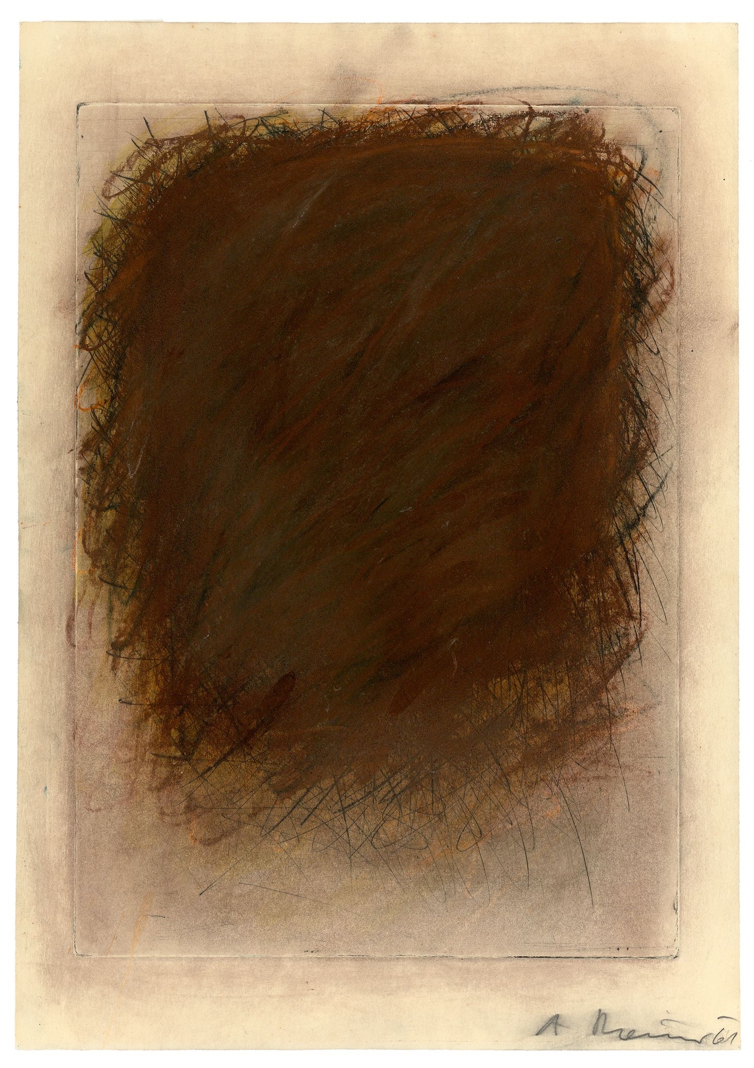 Arnulf Rainer | Übermalung (1964) | MutualArt