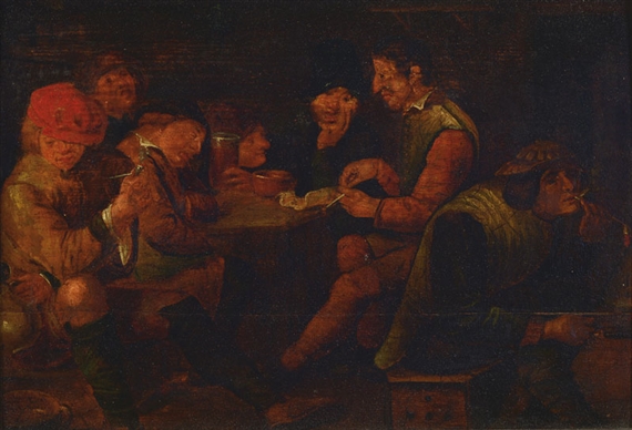 Netherlandish School, 16th Century | 7 Men in the Parlor | MutualArt