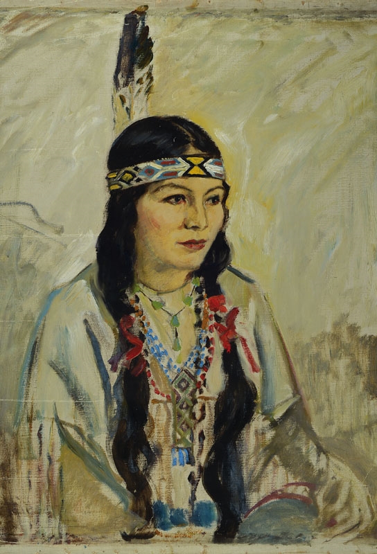 Peter Hirsch | Portrait of a Squaw with Single Spring | MutualArt