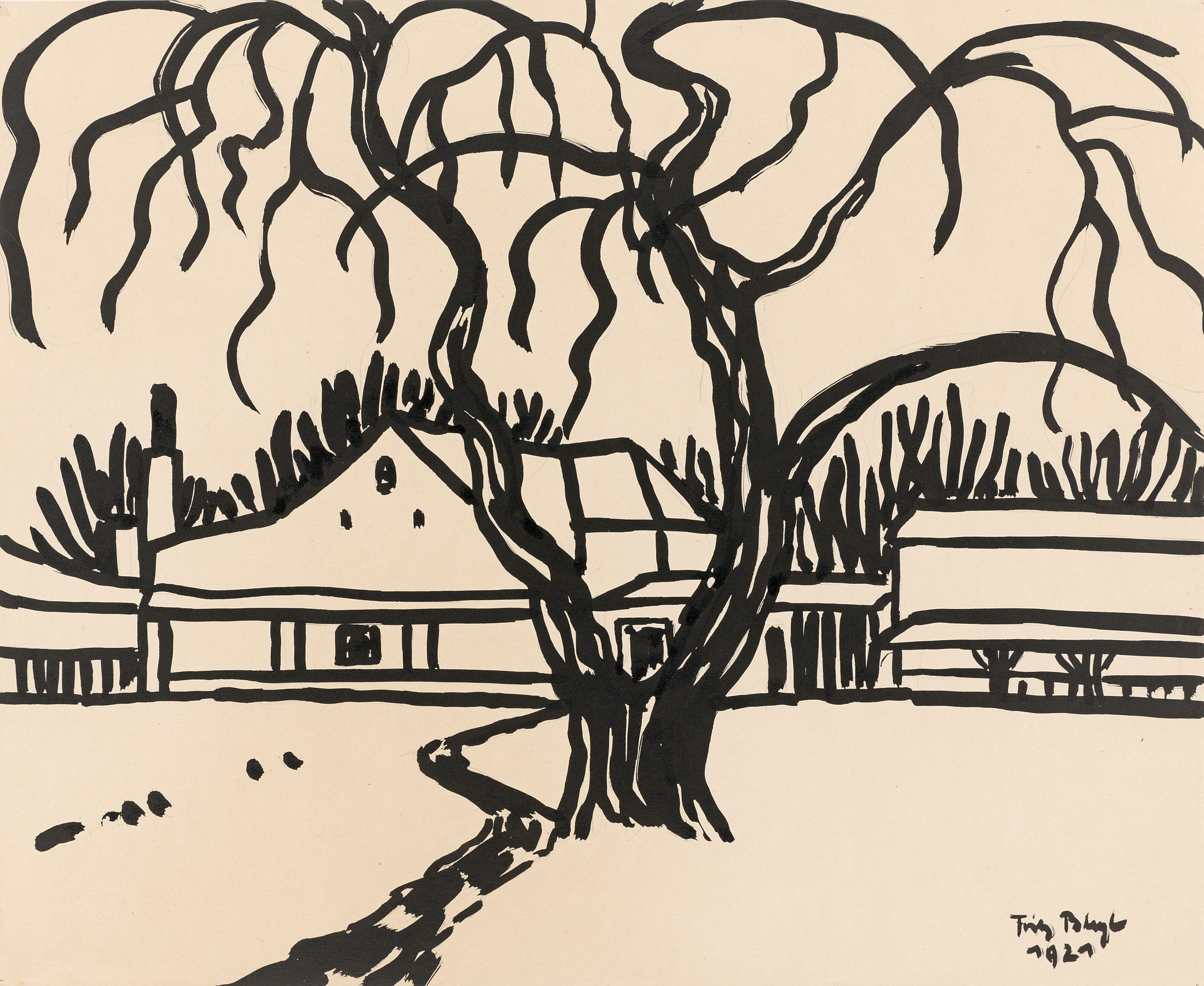 Fritz Bleyl | Görden II (1920) | MutualArt