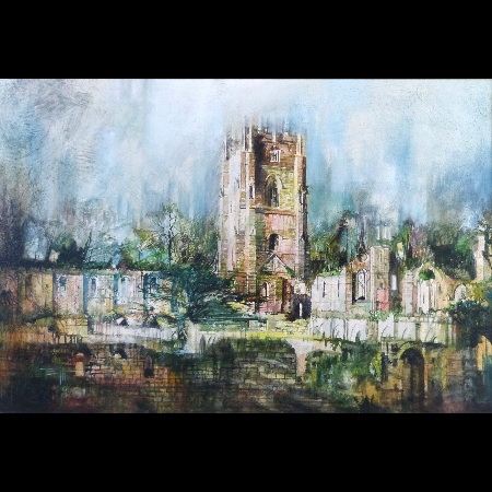 Eric Mason | Fountains Abbey Landscape Scene with a Central Church ...