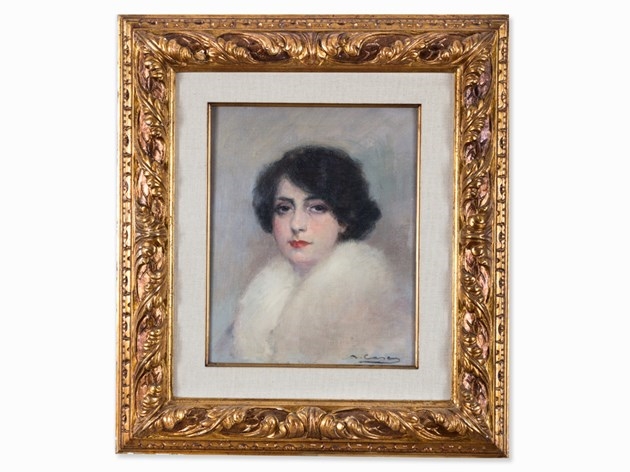 Ramón Casas | Portrait of María Navas | MutualArt