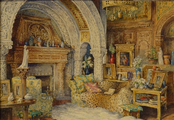 Georg Janny | Ornate Interior | MutualArt