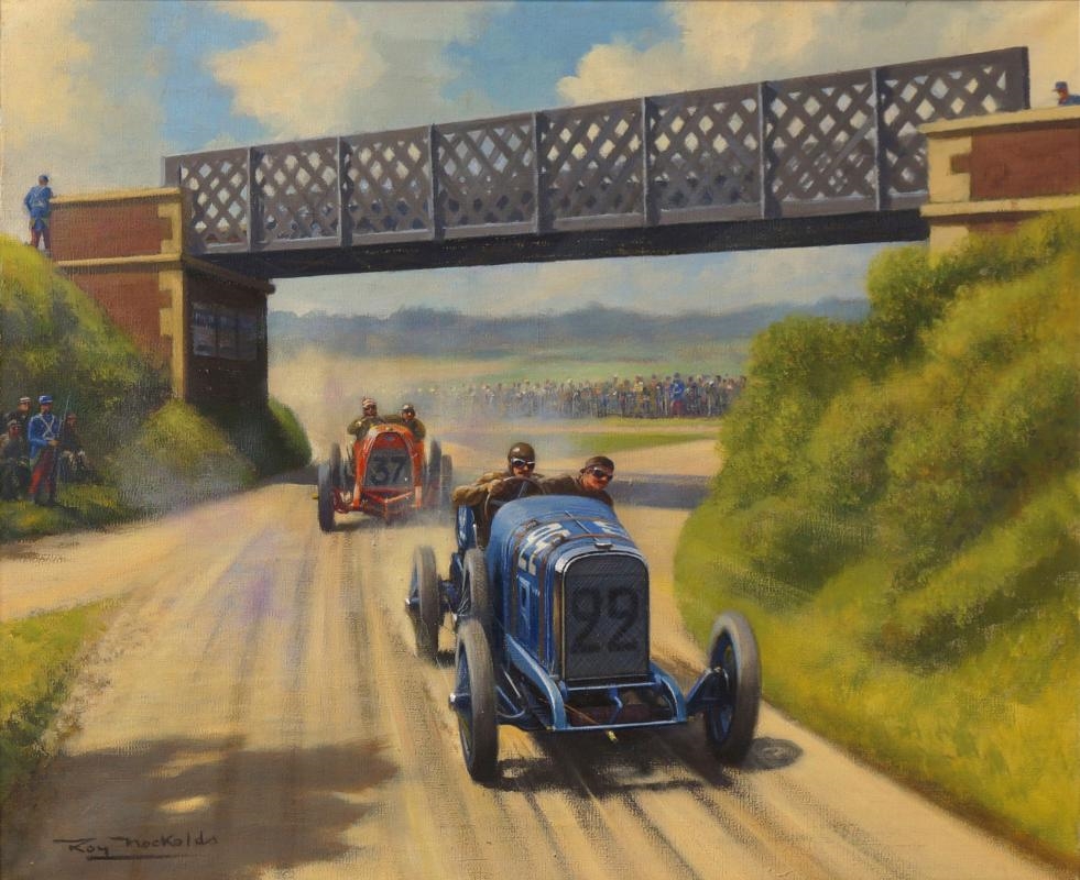 Roy Nockolds | Rene Dreyfus leading in his Bugatti Type 35B | MutualArt
