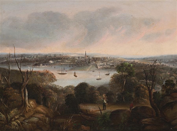 George Peacock | VIEW OF SYDNEY FROM THE NORTH SHORE (1848) | MutualArt