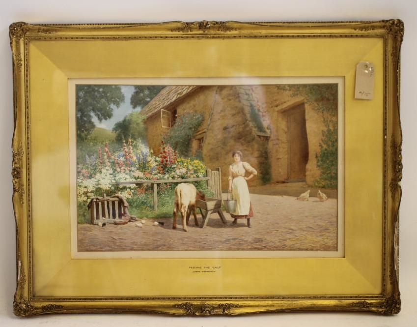 Joseph Kirkpatrick | Feeding the Calf | MutualArt