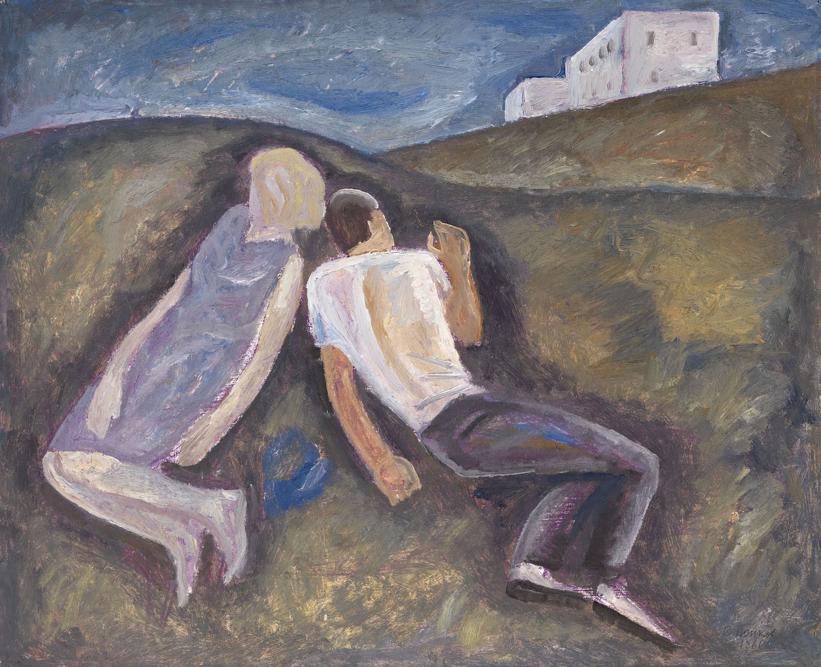 Viktor Efimovich Popkov | Pine Trees on the Dunes (Circa 1965) | MutualArt