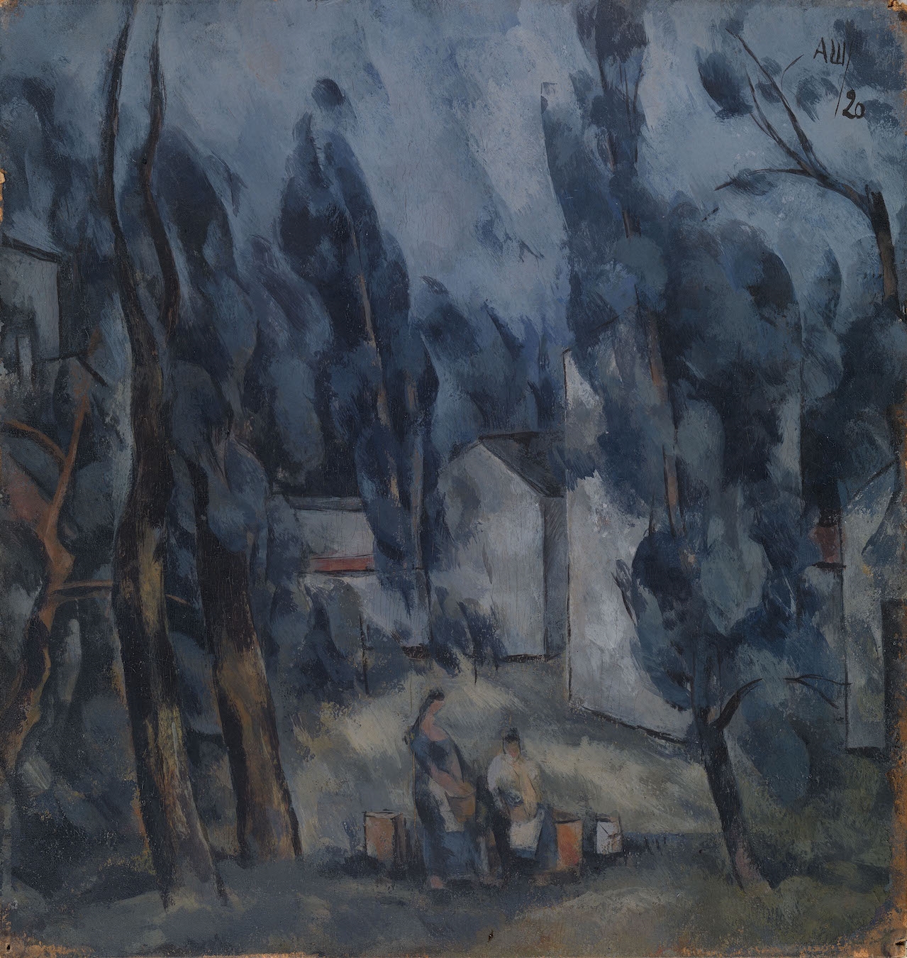 Alexander Vasilievich Shevchenko | Two Women in the Park (1920) | MutualArt