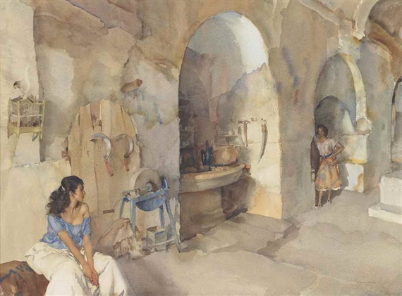 William Russell Flint | New Sickles at Languedoc, southern France ...