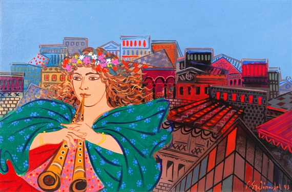 George Stathopoulos - Untitled, Oil on canvas