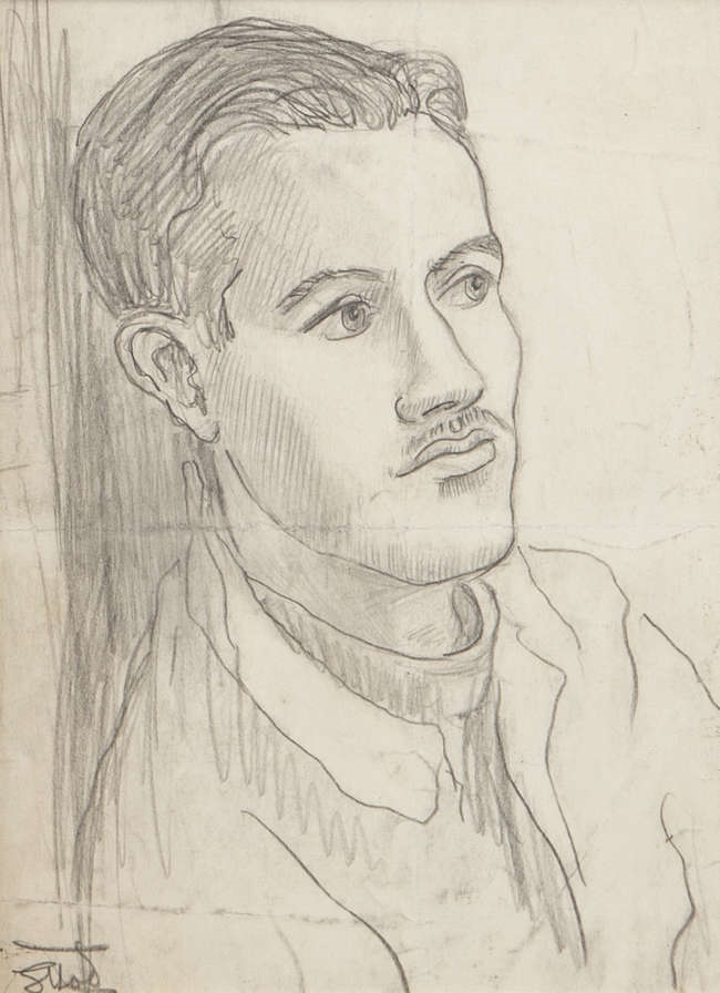 Gerard Dillon | Portrait of George Campbell | MutualArt