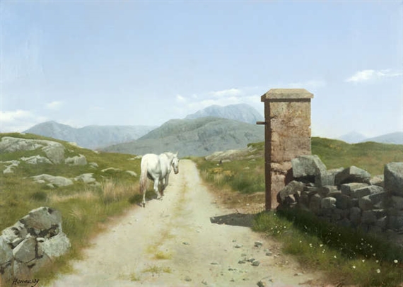 Patrick Hennessy | A Horse Alone | MutualArt