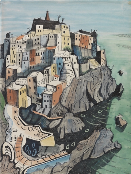 Richard Seewald | Manarola (1925) | MutualArt