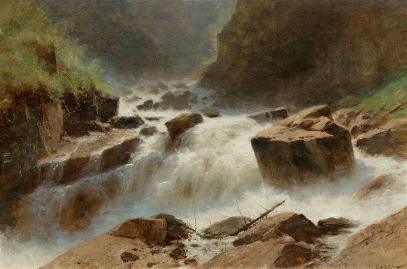 Gustave Castan | Schmadribach in Lauterbrunnental | MutualArt