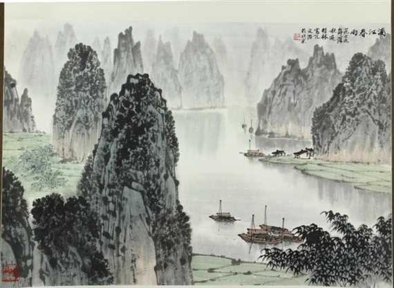 Song Wenzhi | Li River scenery | MutualArt