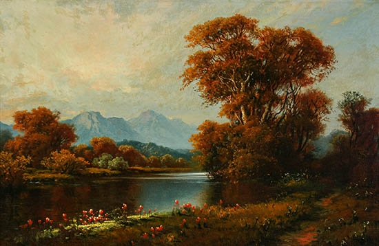 A.D. Greer | Mountain Spring Landscape | MutualArt