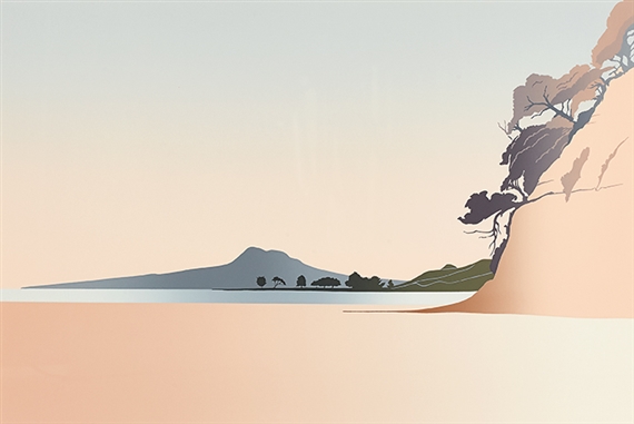 Malcolm Warr | Rangitoto from Musick Point II (1983) | MutualArt