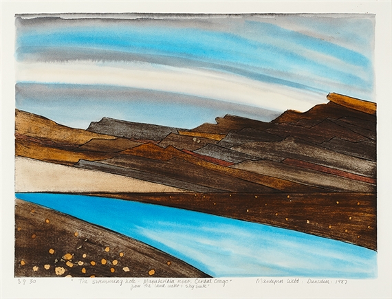 Marilynn Webb | The Swimming Hole - Manukerikia River, Otago - from the ...